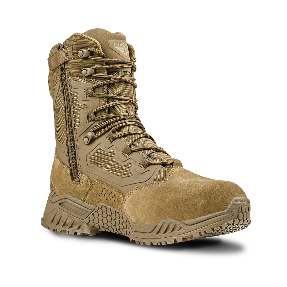 Brigade 8" Tactical Boots - Zip (Coyote Brown) – Condor Elite, Inc